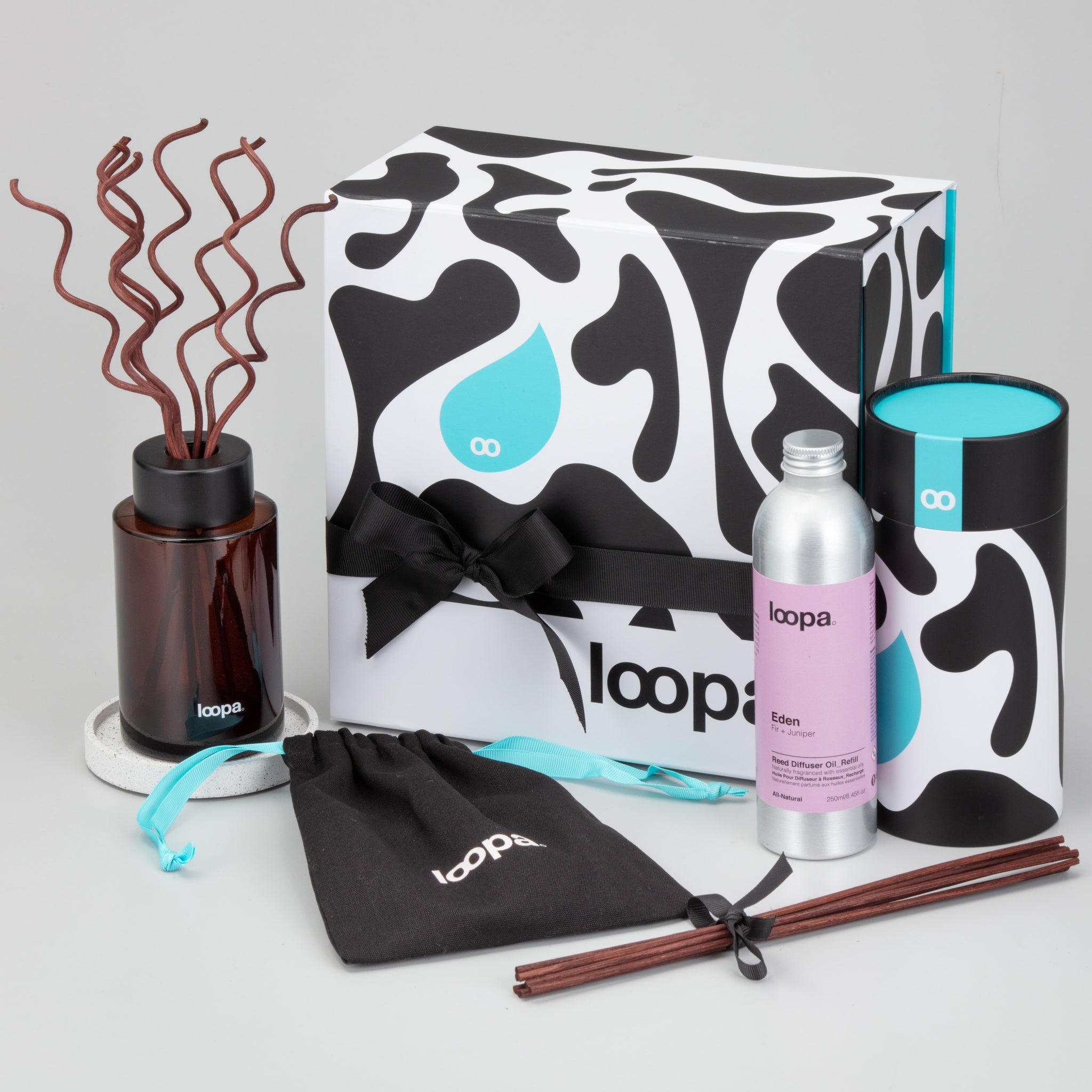 Reed Diffuser Gift Set, 250ml, Fir + Juniper (Eden) – loopa